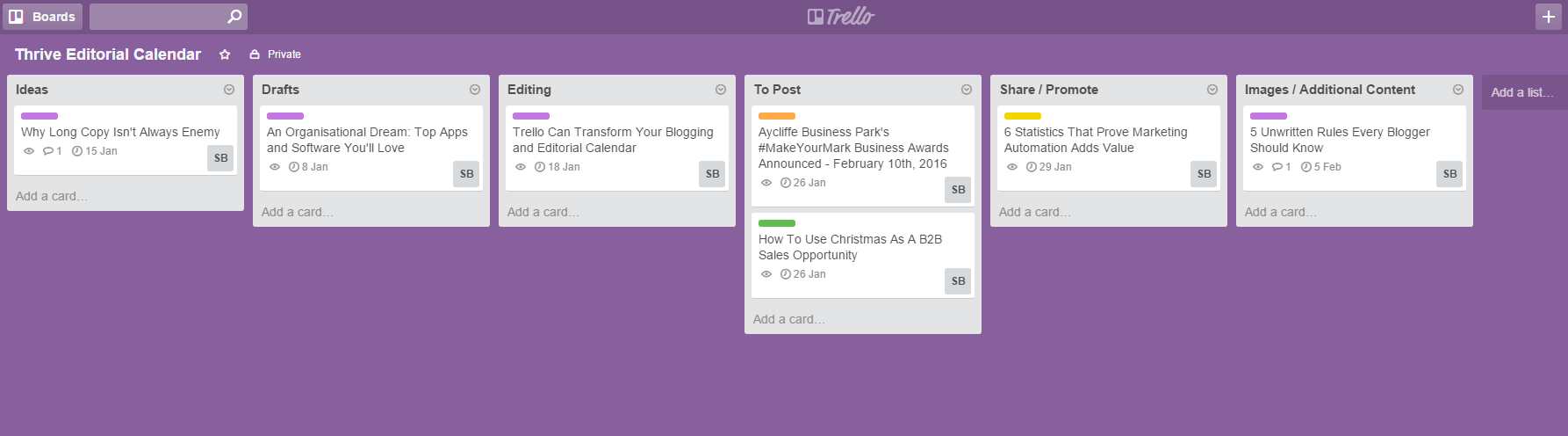 How to Transform Your Editorial Calendar With Trello
