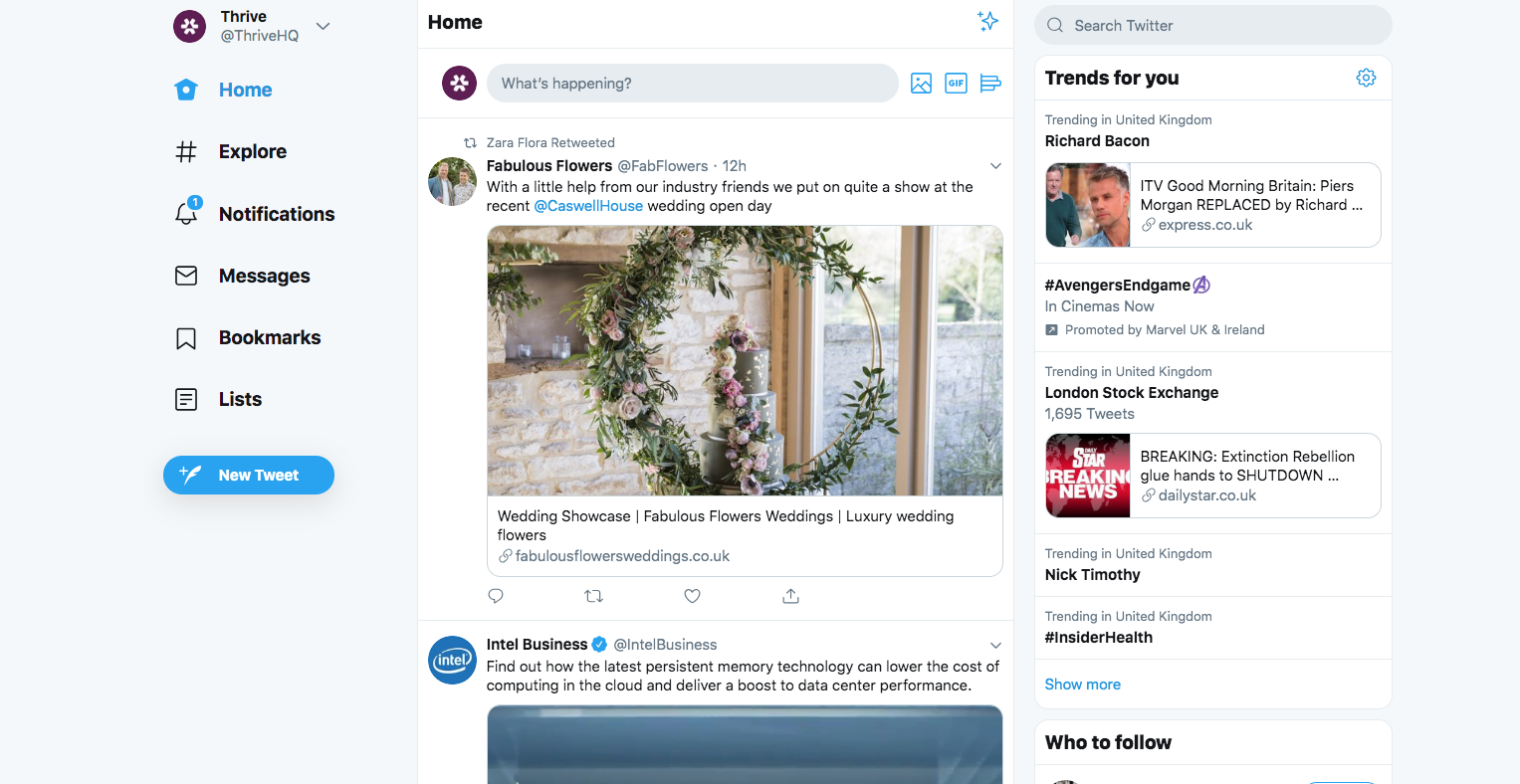 A Sneak Peek at Twitter's New Desktop Layout